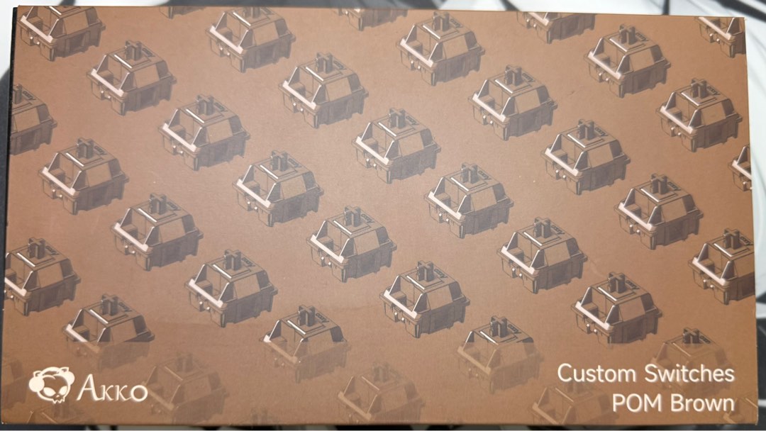 Akko Pom brown tactiles 90x, Computers & Tech, Parts & Accessories ...