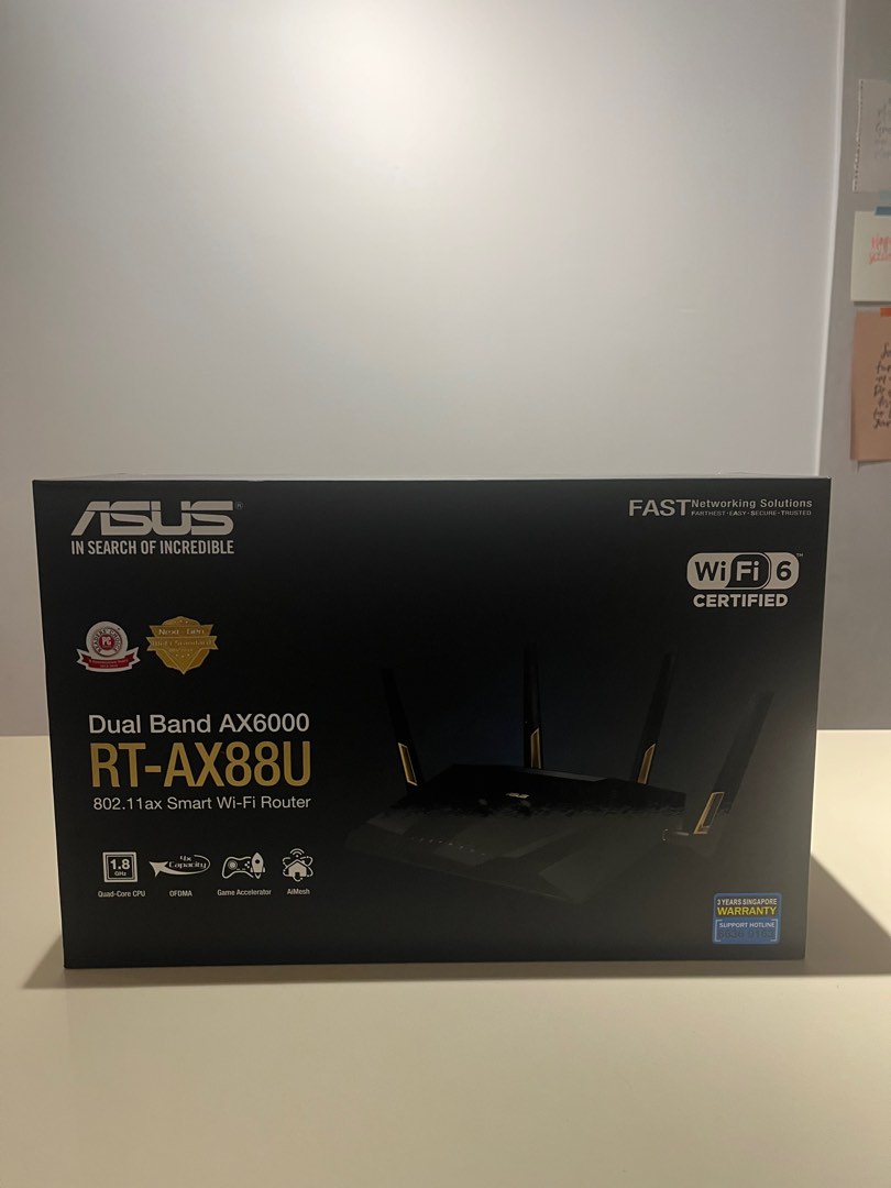 Asus RT-AX88U Modem (Dual Band AX6000), Computers & Tech, Parts ...