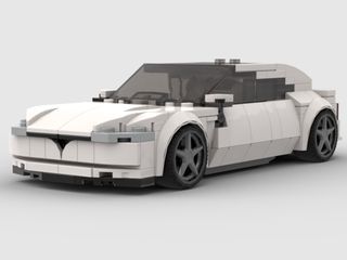 Authentic Lego Tesla Model Y - 8 stud wide Speed Champions scale MOC ...