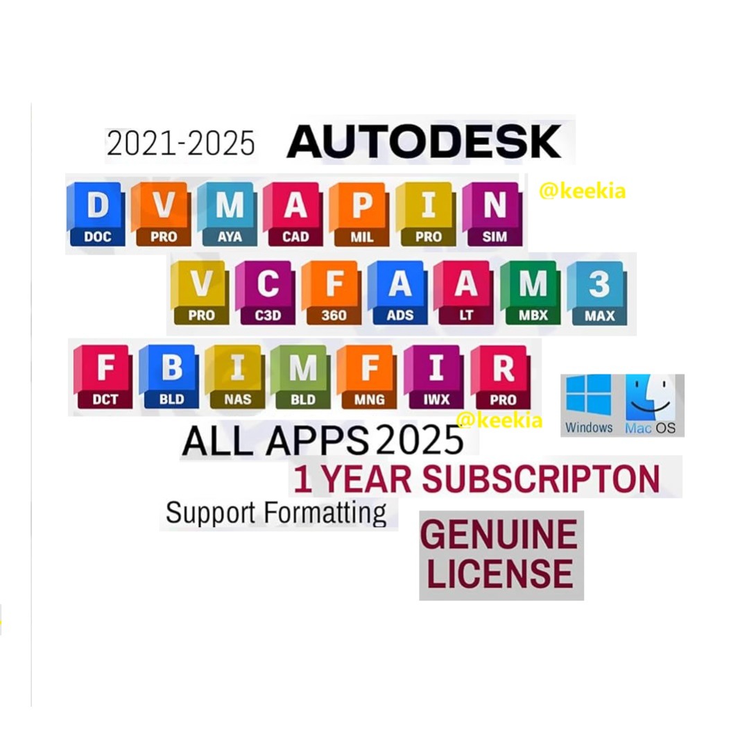 autodesk app collection authentic license AutoCAD Revit Civil 3D ...