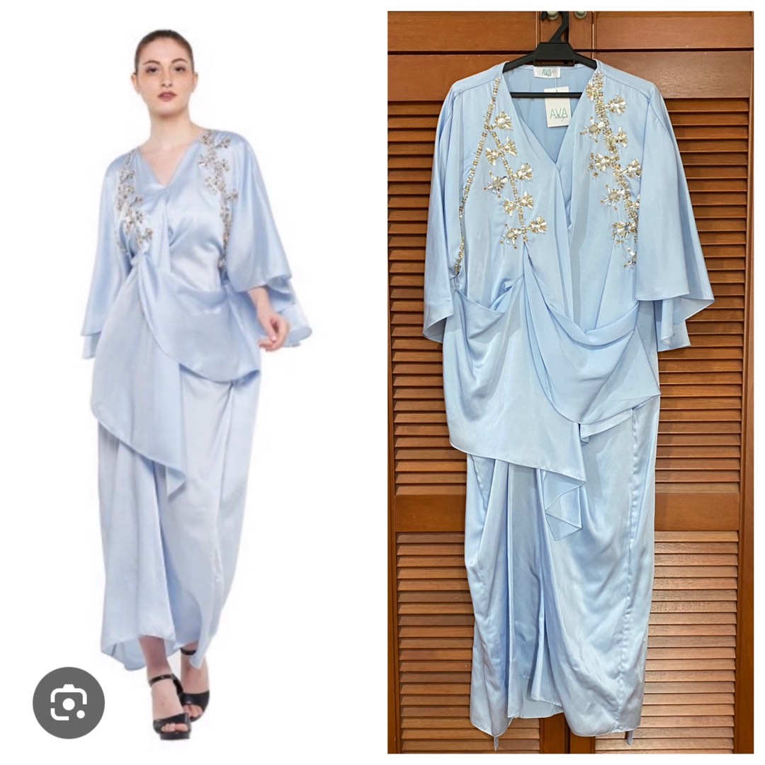 Ava Prologue Sefa in Blue, Women's Fashion, Muslimah Fashion, Kaftans ...