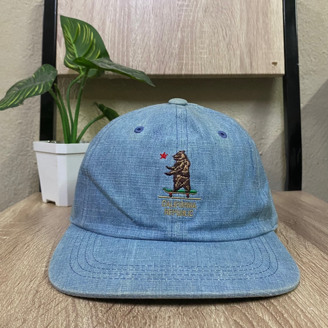 6 Panel Bear California Republic Cap, Men's Fashion, Watches ...