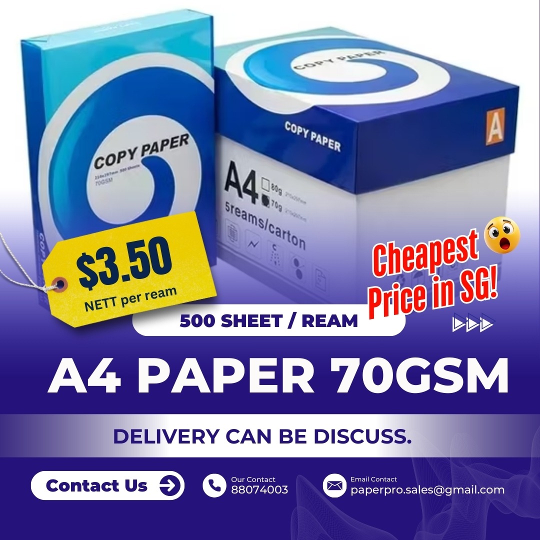 (Best Value) A4 Copy Paper 70gsm Eco-Friendly Recycled Option High ...