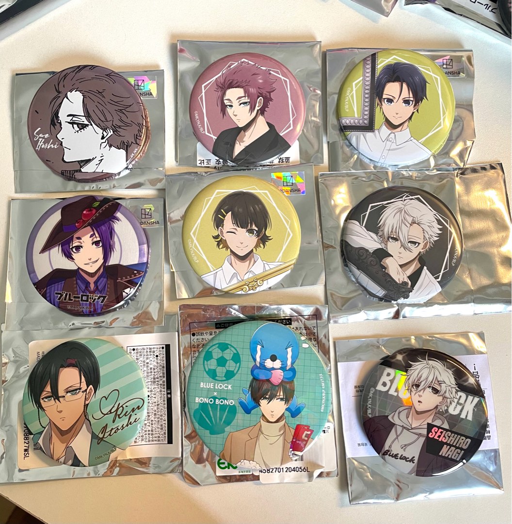Bluelock bllk assorted badges merch, Hobbies & Toys, Memorabilia ...