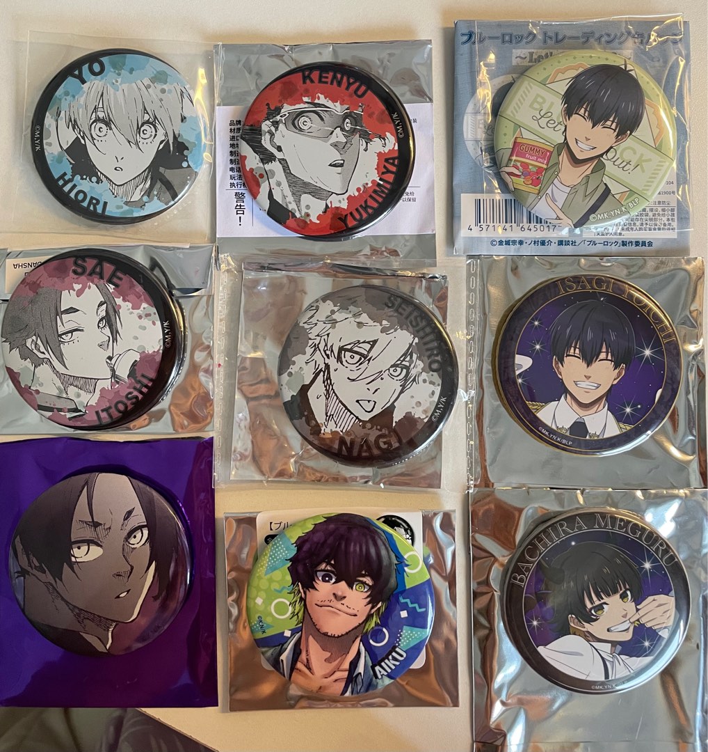 Bluelock bllk Assorted badges merch, Hobbies & Toys, Memorabilia ...