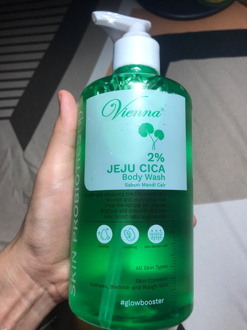 Body Wash Vienna Jeju Cica, Kesehatan & Kecantikan, Kulit, Sabun ...