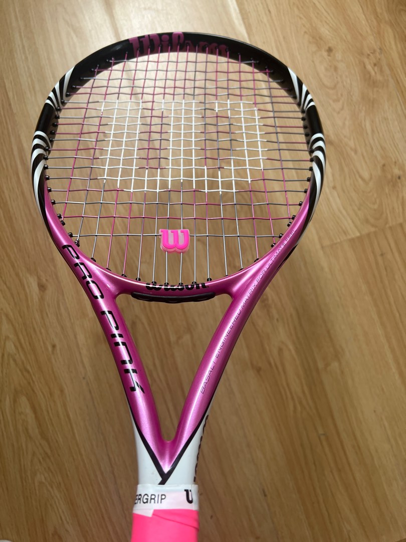 Like New Wilson Pro Pink with FREE Racquet Bag and Pink Wilson Logo ...