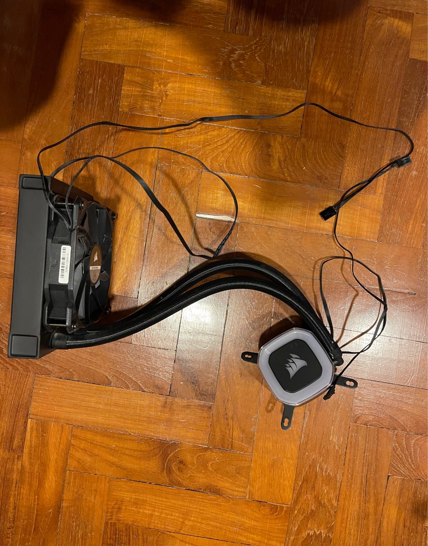 BROKEN Corsair H55RGB AIO CPU COOLER, Computers & Tech, Parts ...