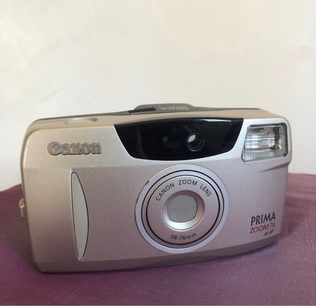 Canon PRIMA Zoom 76 Film Camera, Photography, Cameras on Carousell