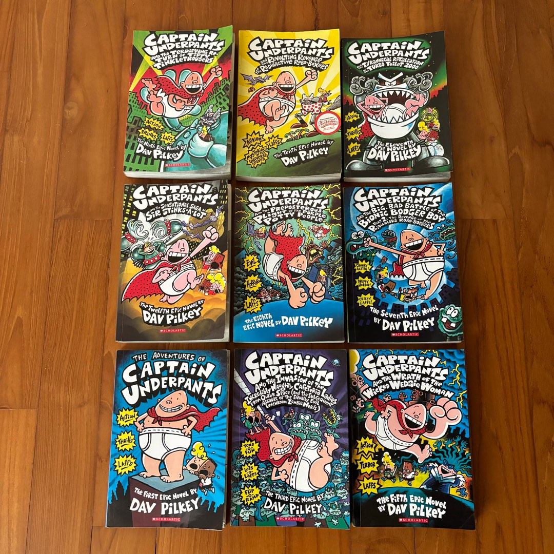 Captain Underpants by Dav Pilkey, Hobbies & Toys, Books & Magazines ...