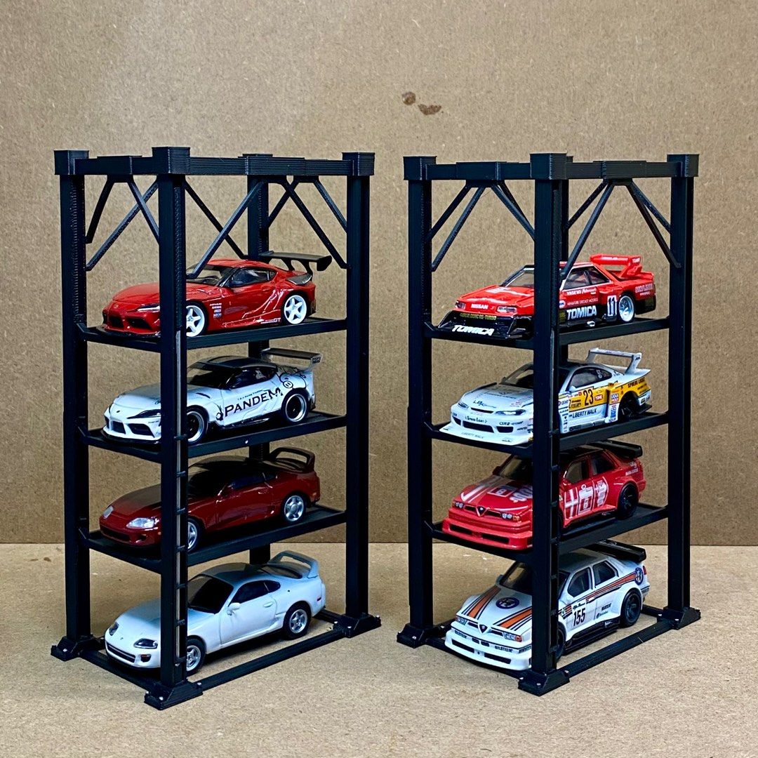 Car Lift Rack for Hotwheels, Mini GT, Kaido House, Hobbies & Toys, Toys ...