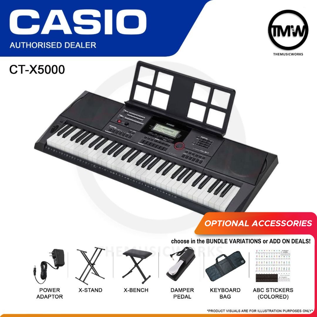 Casio CT-X5000 Portable Keyboard Piano 61 keys [READY STOCK], Hobbies ...