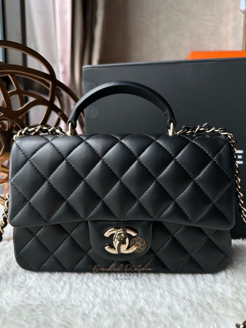 Chanel Cf Mini Rec, Luxury, Bags & Wallets on Carousell