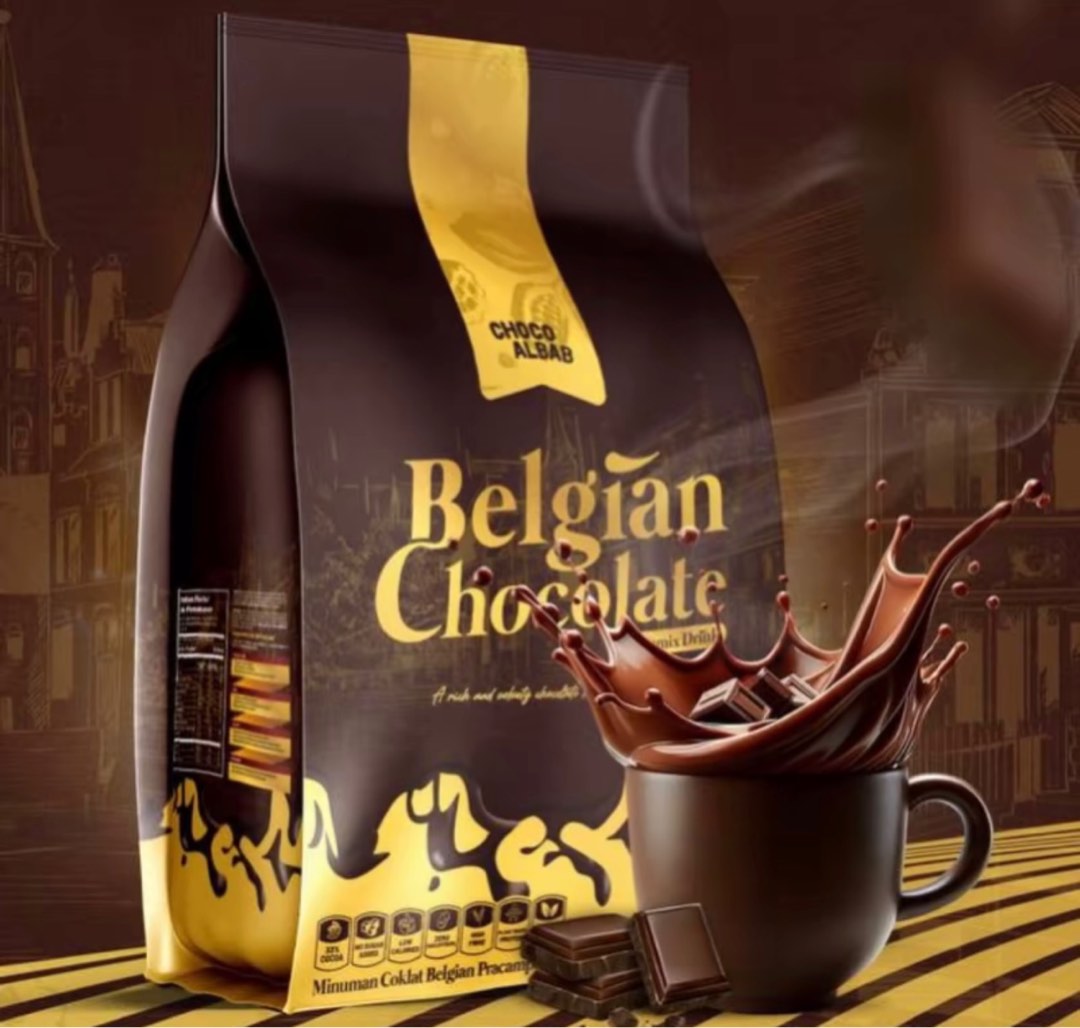 Choco Albab Belgian Chocolate Drink, Food & Drinks, Beverages on Carousell