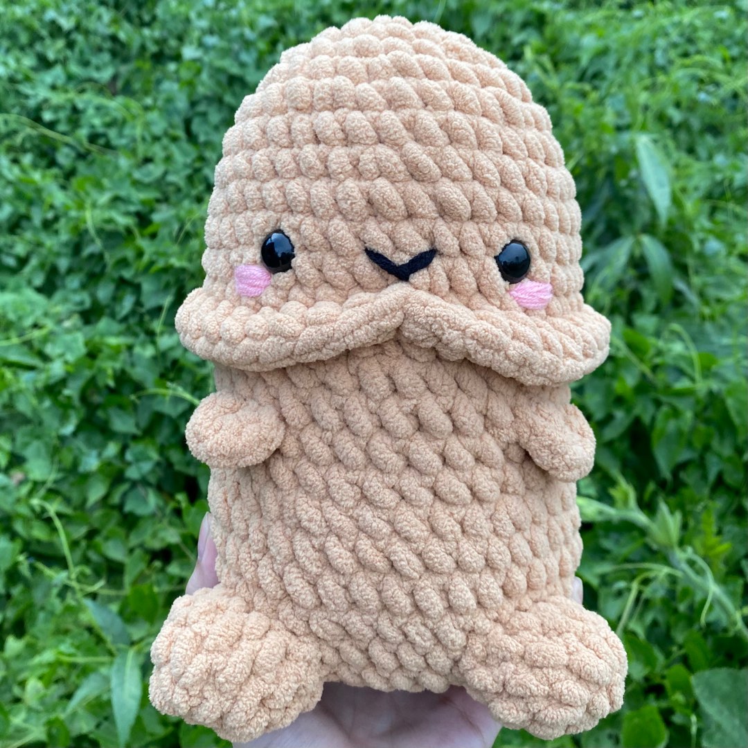 Chonky Jacks the Putotoy Crochet Plushie made with Chunky Chenille Yarn ...