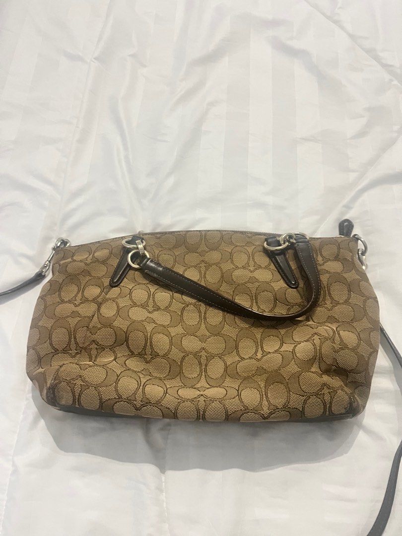 Coach F36625 IMC7C Small Kelsey Women Satchel In Signature Khaki ...