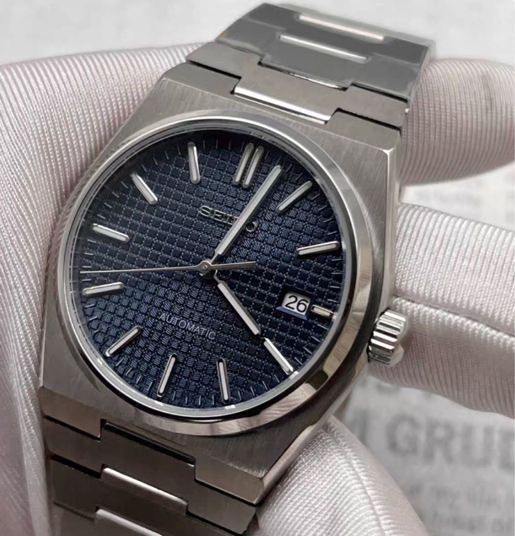 Custom Seiko mod prx blue dial, Men's Fashion, Watches & Accessories ...