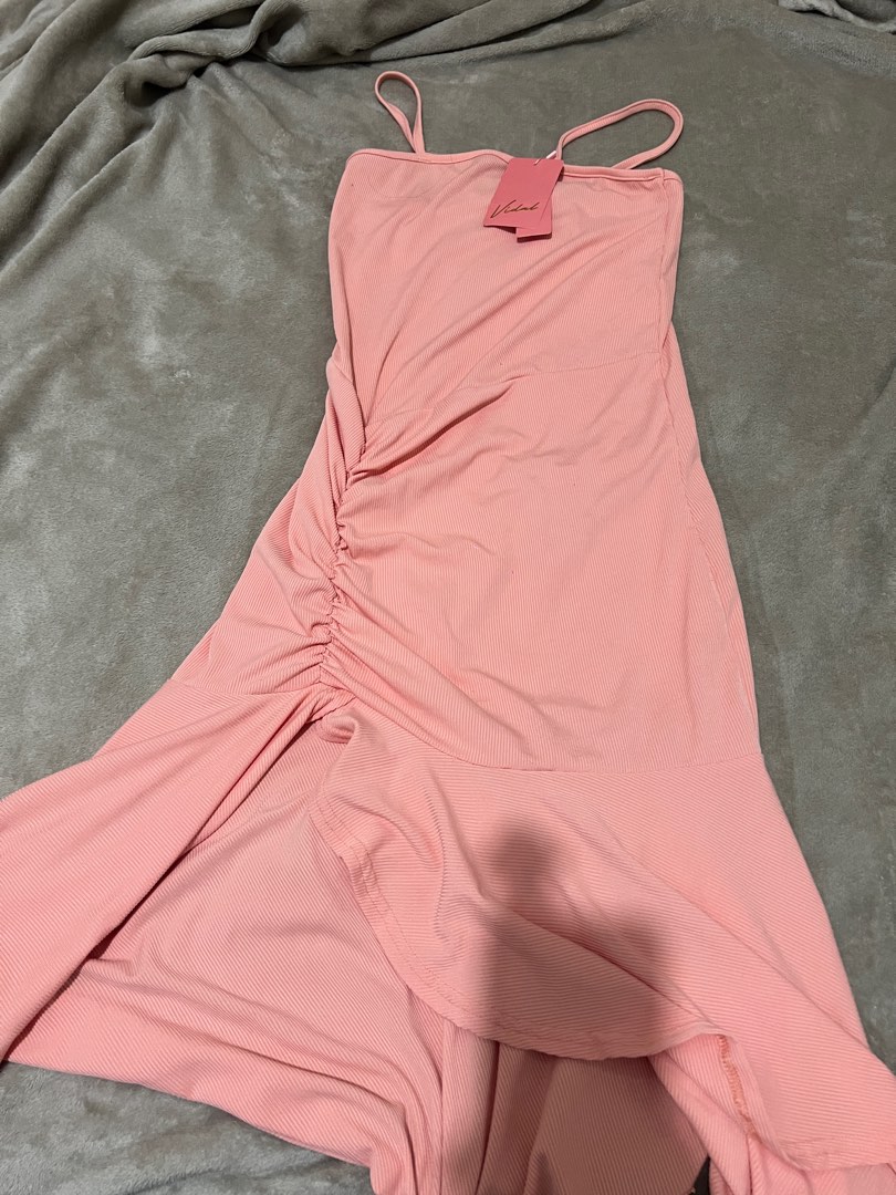 Dear Vidal Pink/Peach/Salmon Dress, Women's Fashion, Dresses & Sets ...