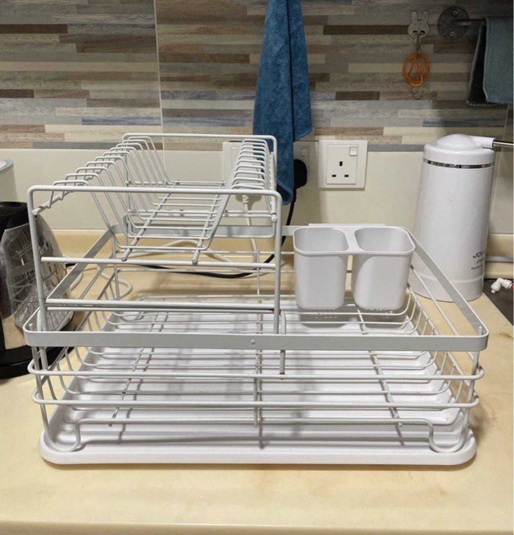 Detachable Utensils Rack with Drain Tray, Furniture & Home Living ...