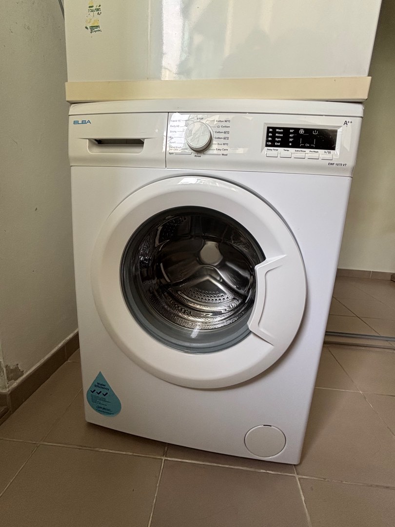 Elba washer (7kg) and dryer (7kg), TV & Home Appliances, Washing ...