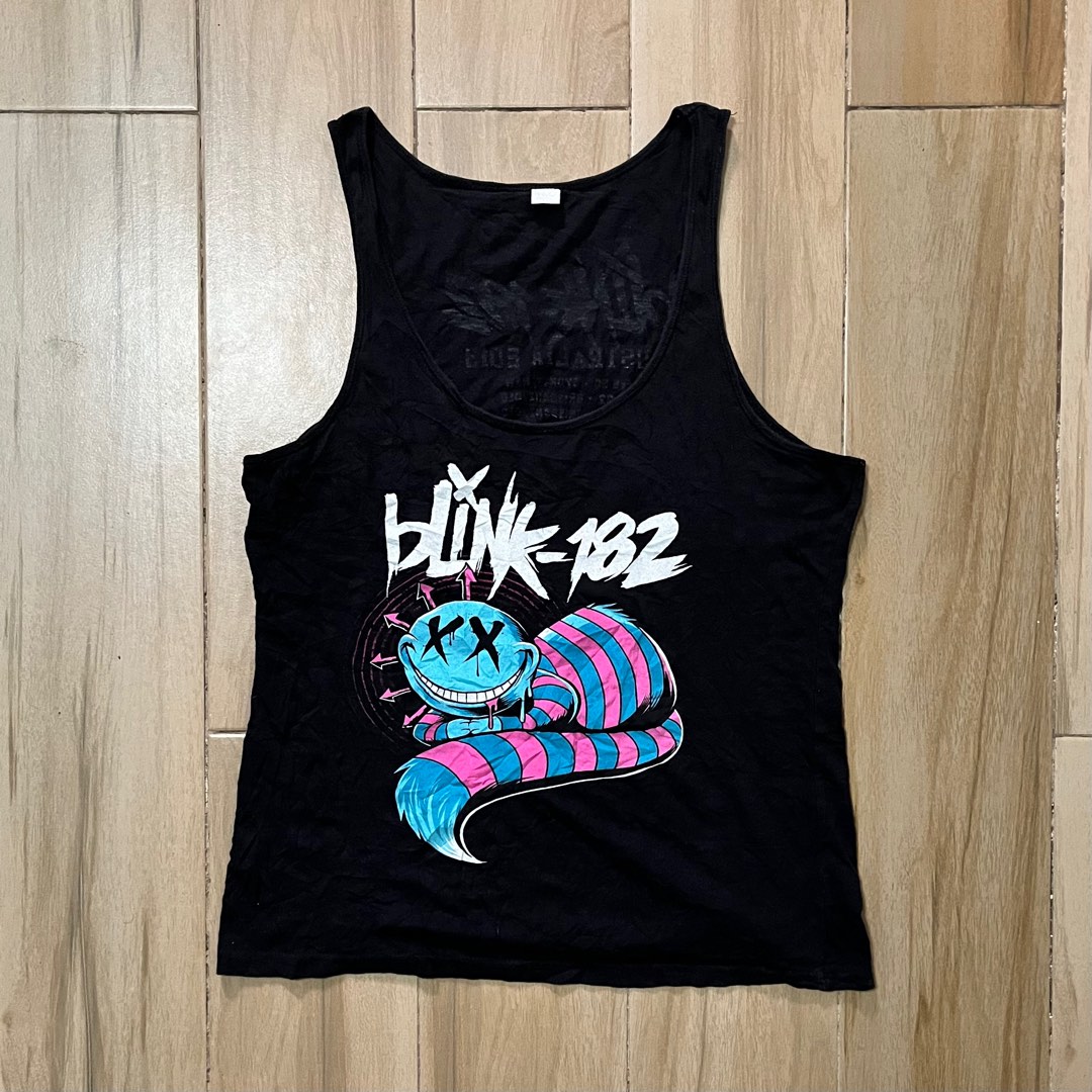 Emo Scene Pop-punk blink-182 Australia 2013 Tour Band Stringer Shirt ...