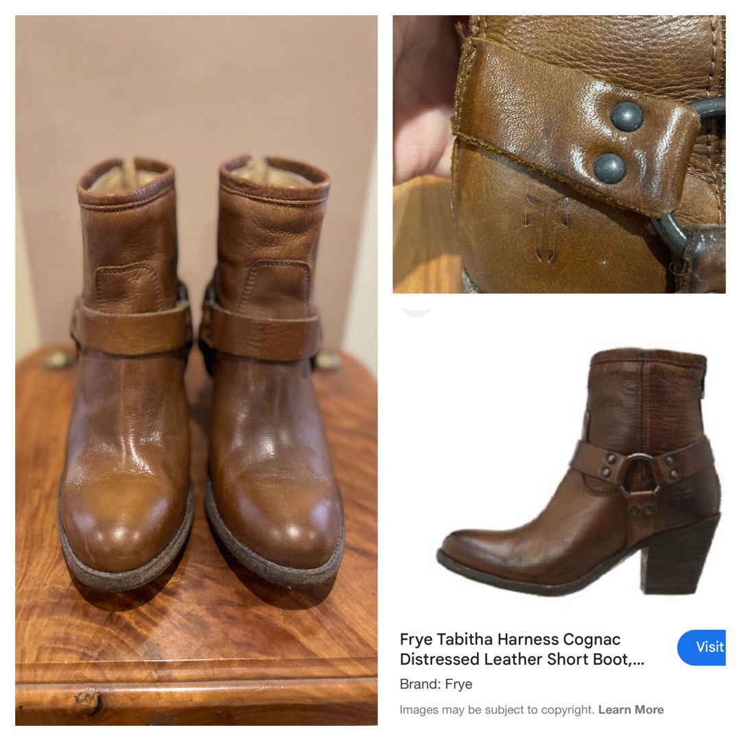 Frye Tabitha Harness Short Boot, Women's Fashion, Footwear, Boots on ...