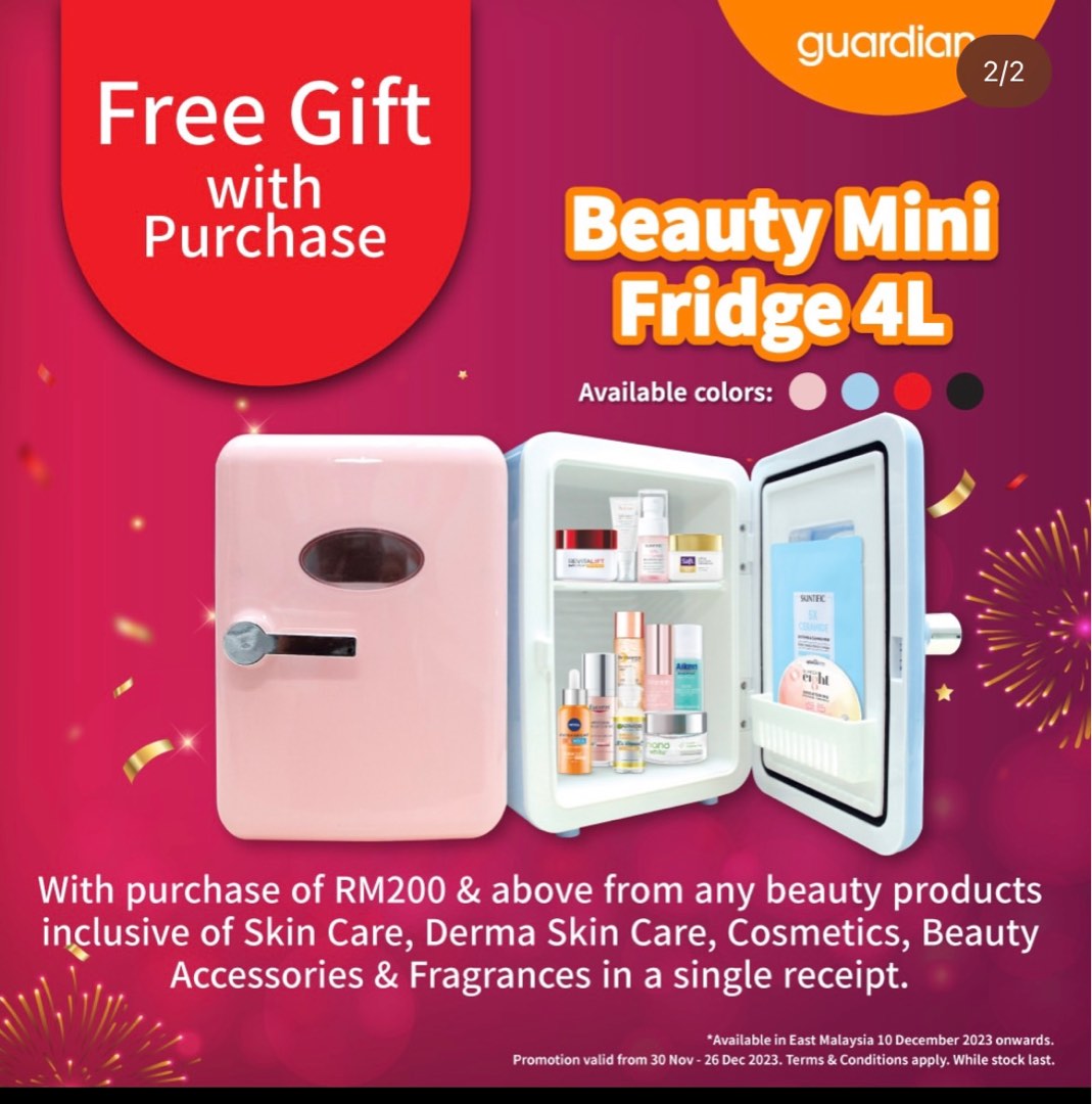 guardian mini led fridge mirror, TV & Home Appliances, Kitchen ...