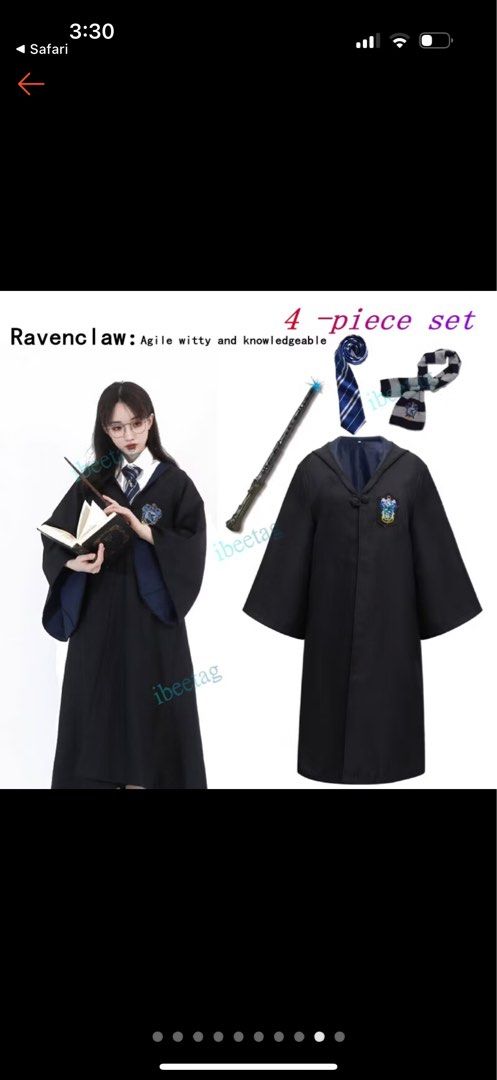 Harry Potter Ravenclaw Costume (Used), Women's Fashion, Coats, Jackets ...