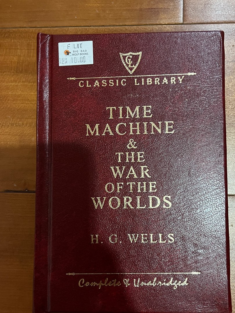 H.G. Wells Time Machine and The War of the Worlds Literature Novel ...
