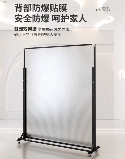 Huge Dance Studio Mirror Movable Ballet Comtemporary Hiphop on Wheels ...