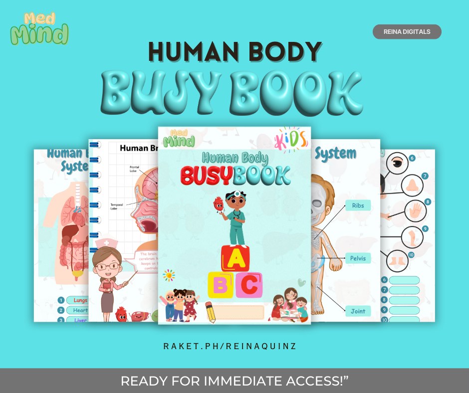 HUMAN BODY BUSY BOOK for Kids PDF, Hobbies & Toys, Books & Magazines ...