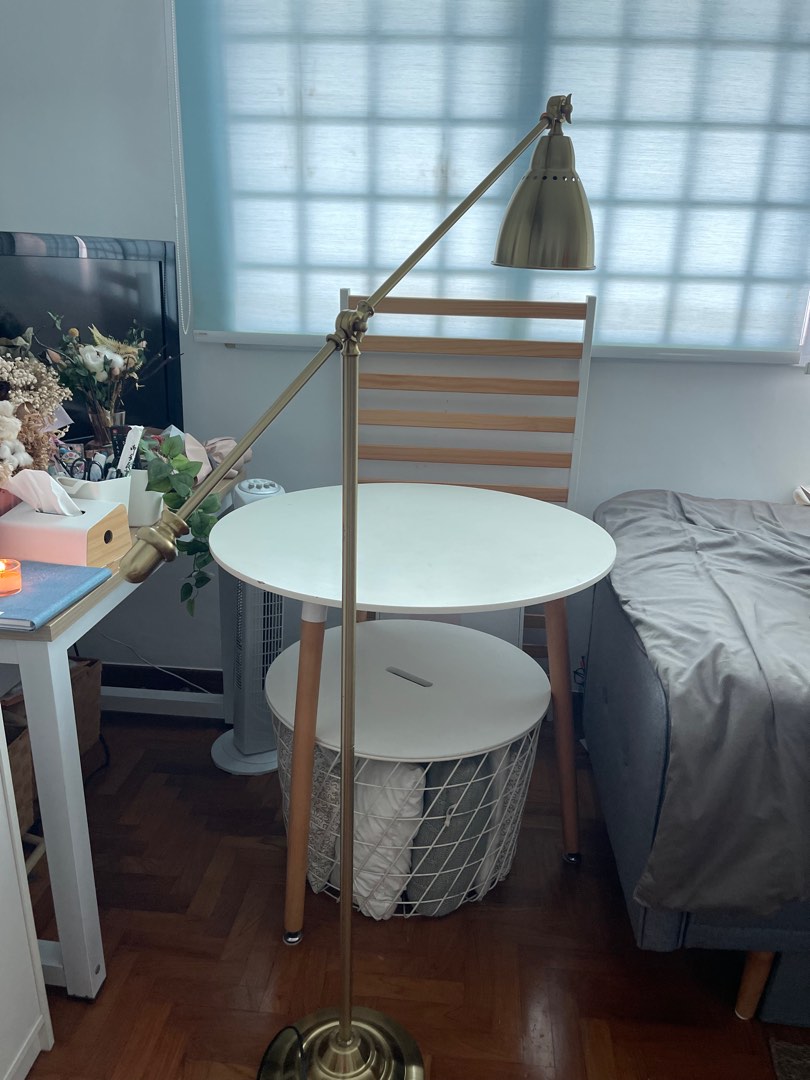 IKEA Barometer Reading Lamp Brass Floor Lamp, Furniture & Home Living ...