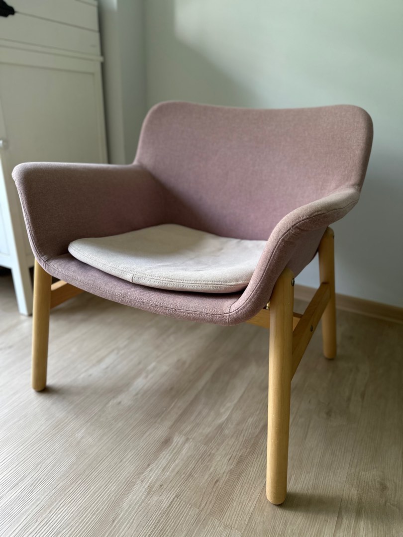 IKEA VEDBO Fabric Armchair, Furniture & Home Living, Furniture, Chairs on Carousell