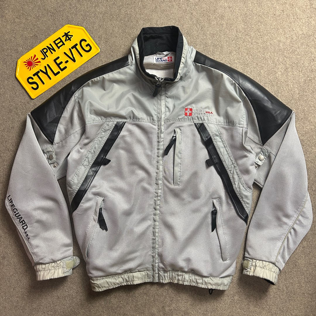 Jaket motor touring Life Guard USA original mesh vintage racing jacket ...
