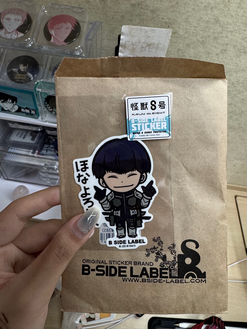 kaiju no. 8 hoshina b side label/sticker, Hobbies & Toys, Memorabilia ...