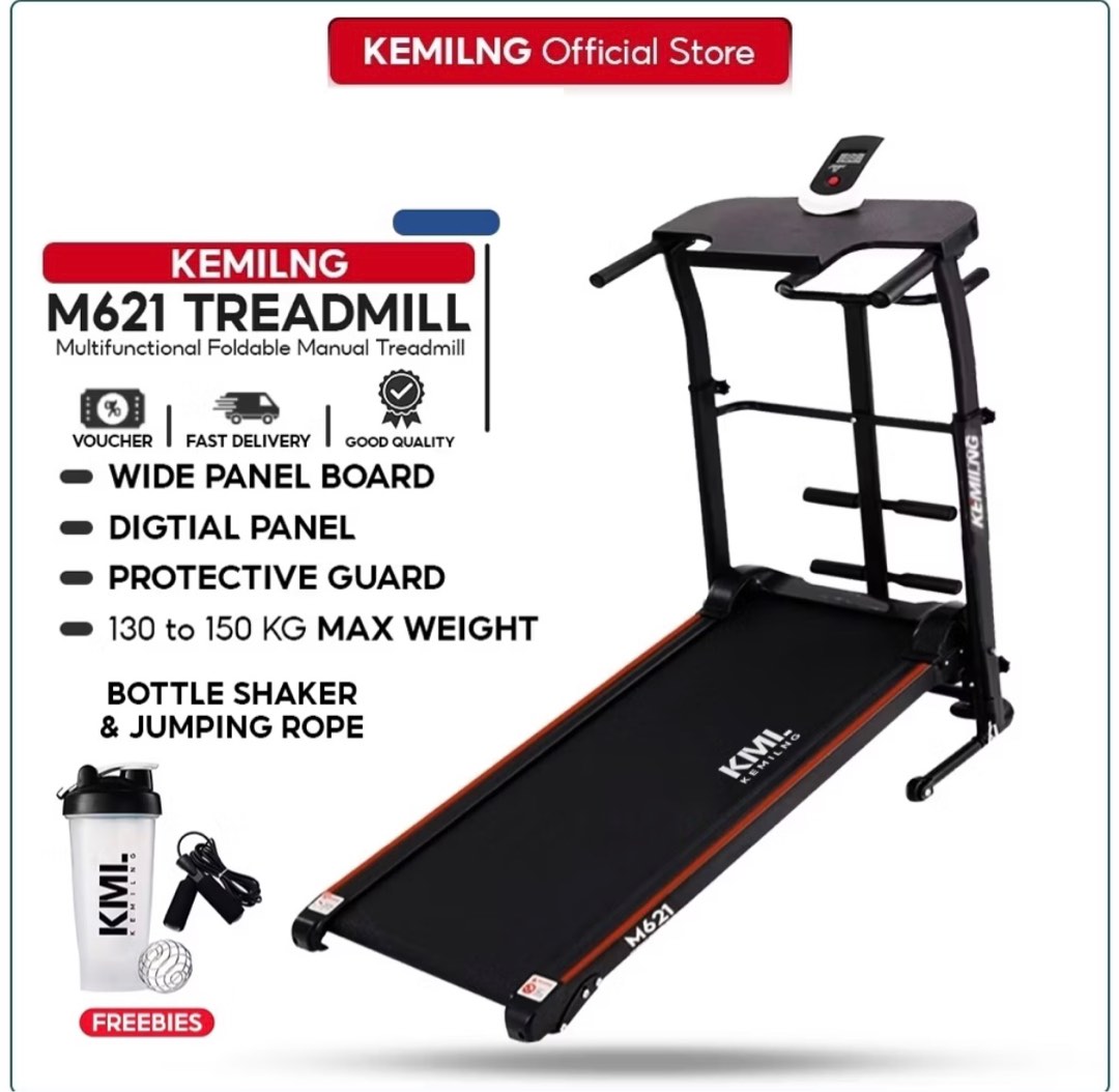 KEMILNG M621 TREADMILL, Sports Equipment, Exercise & Fitness, Cardio ...