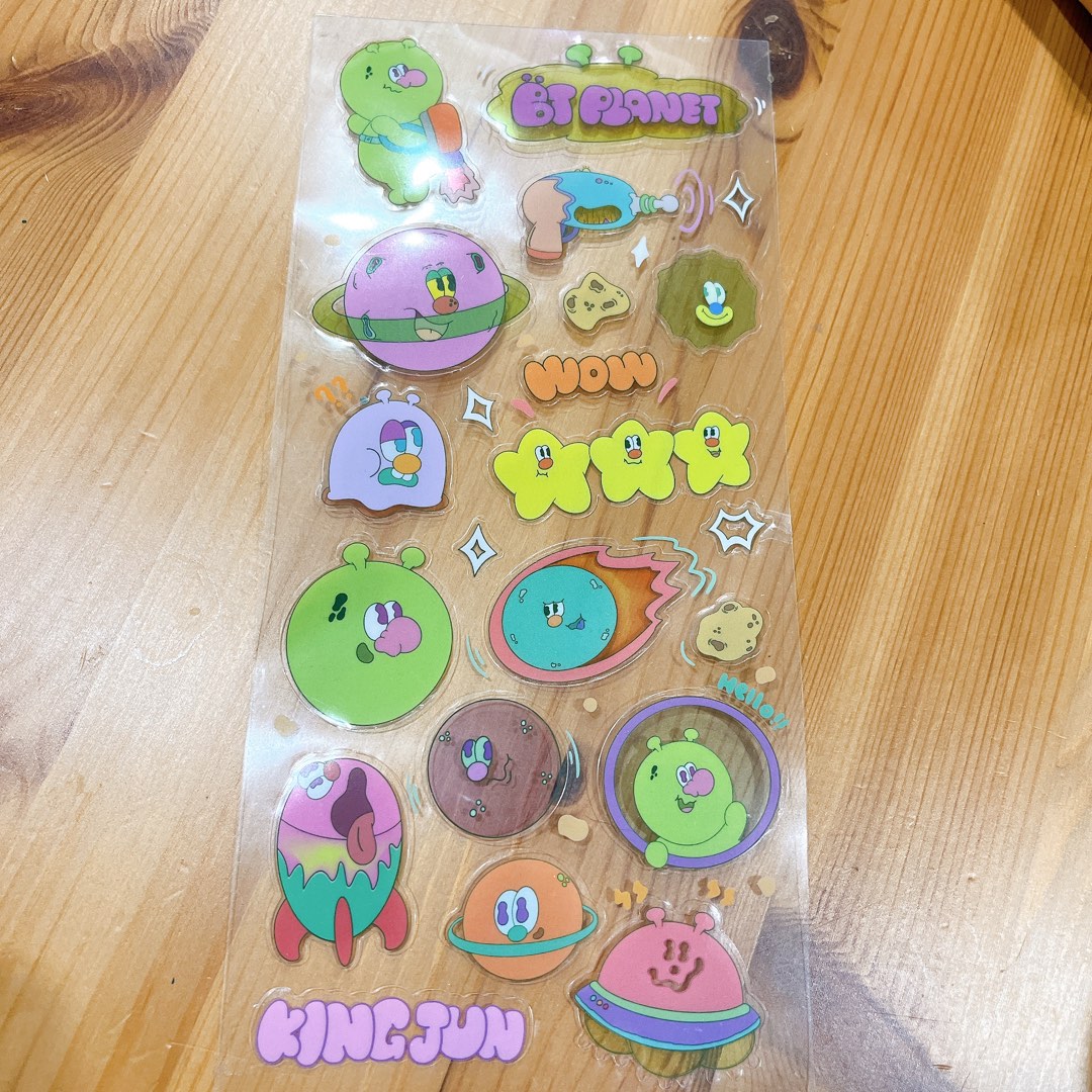 KingJun 絕版透明貼紙 全新, 哩哩扣扣, 其他在旋轉拍賣