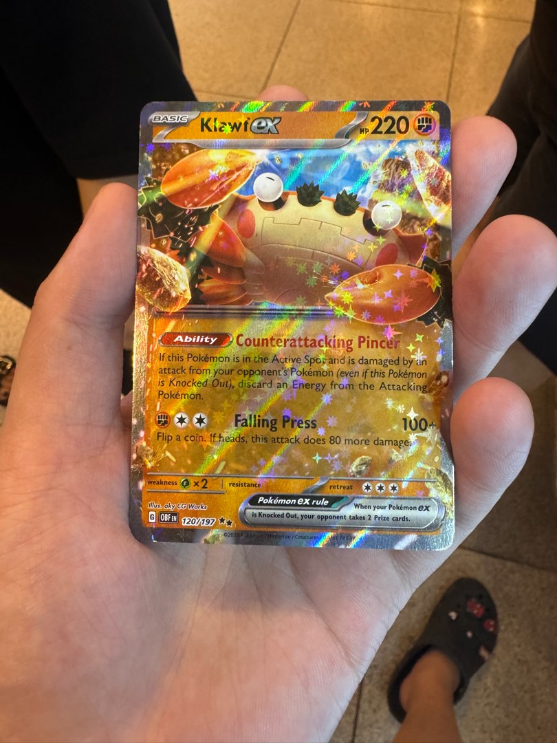 Klawf Ex #120 Pokemon Obsidian Flames, Hobbies & Toys, Toys & Games on ...