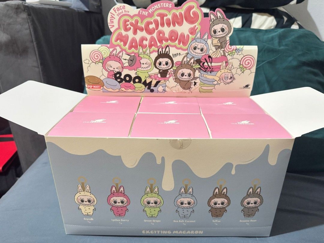 Labubu The Monsters - Tasty Macarons Vinyl Face Blind Box V.1, Hobbies ...