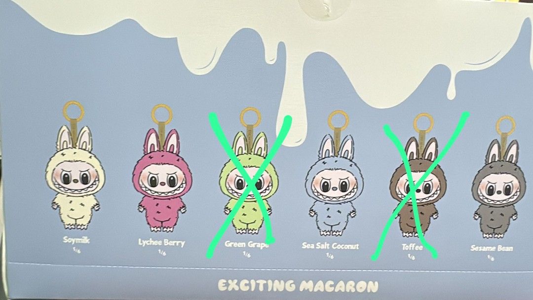 Labubu The Monsters - Tasty Macarons Vinyl Face Blind Box V.1, Hobbies ...