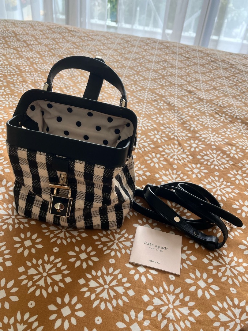 Limited Edition Kate Spade Gingham Bag, Women's Fashion, Bags & Wallets ...