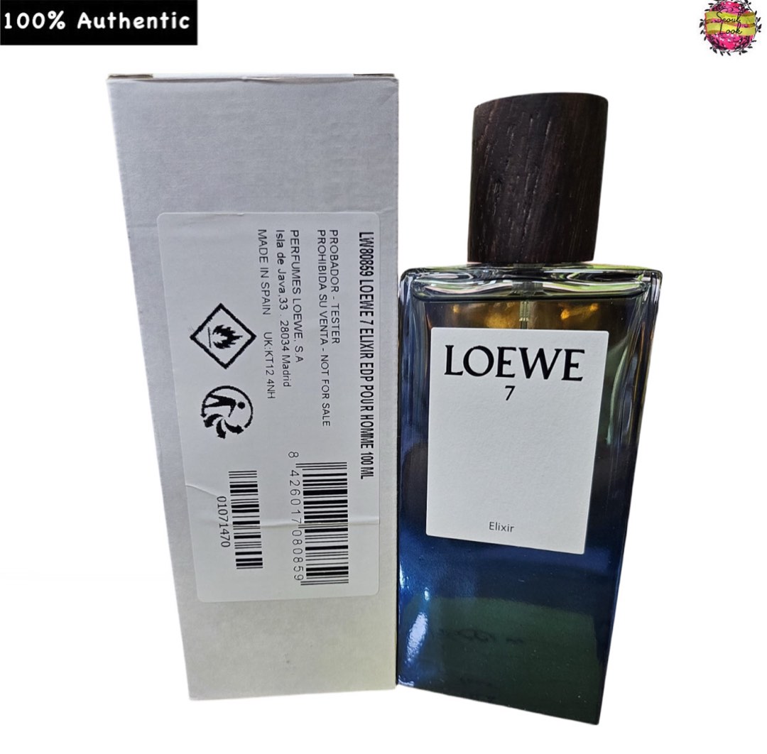 Loewe 7 Elixir Pour Homme EDP 100ml for Men (Tester with Cap), Beauty ...