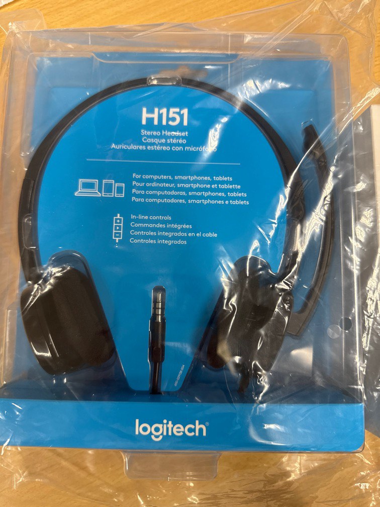 Logitech Stereo headset model H151, Audio, Headphones & Headsets on ...