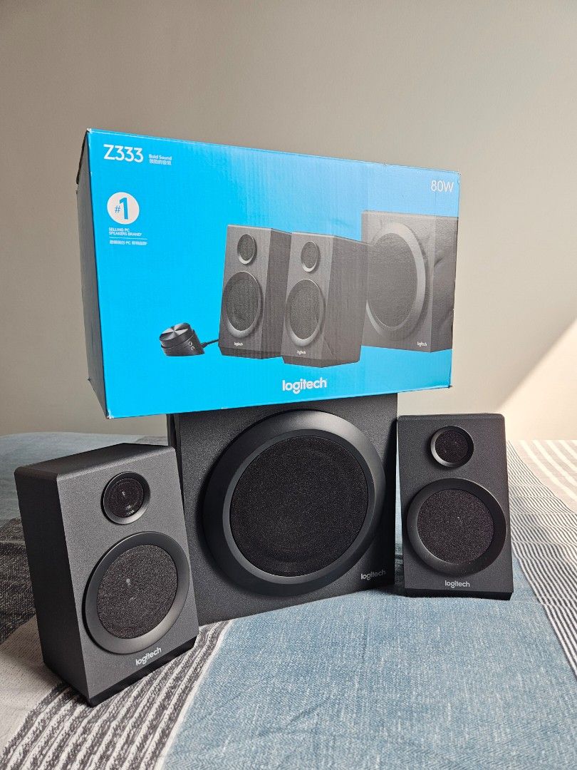 Logitech Z333 Speaker System with Sub Woofer (Aux in), Audio, Soundbars ...
