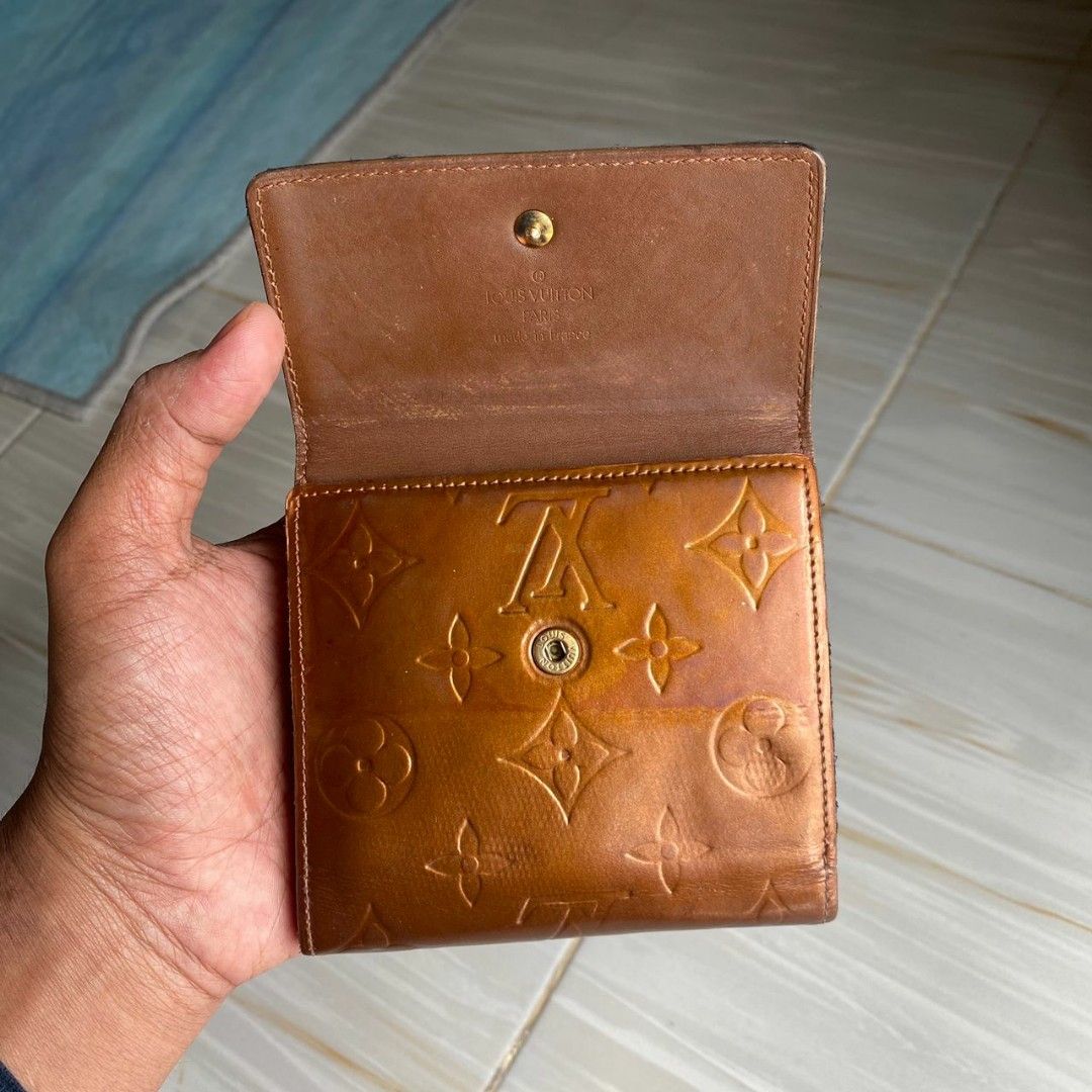 LOUIS VUITTON BRONZE MONOGRAM VERNIS COMPACT ELISE WALLET, Luxury, Bags ...