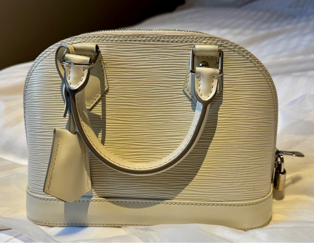 Louis Vuitton Epi Alma BB - Quartz - White, Luxury, Bags & Wallets on ...