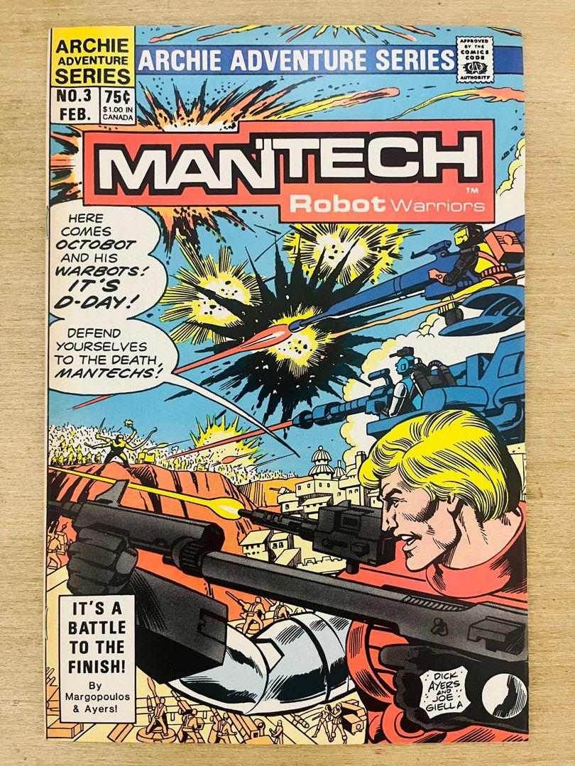 MANTECH: ROBOT WARRIORS (Complete 4-Issue Comic Mini-Series, 1984 ...