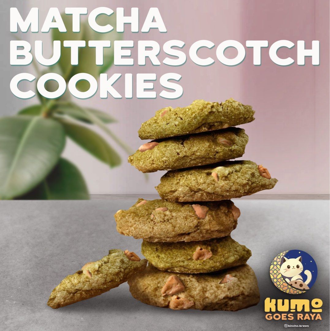 MATCHA BUTTERSCOTCH COOKIES | 2025 HALAL EID RAYA COOKIES | EARLY BIRD ...