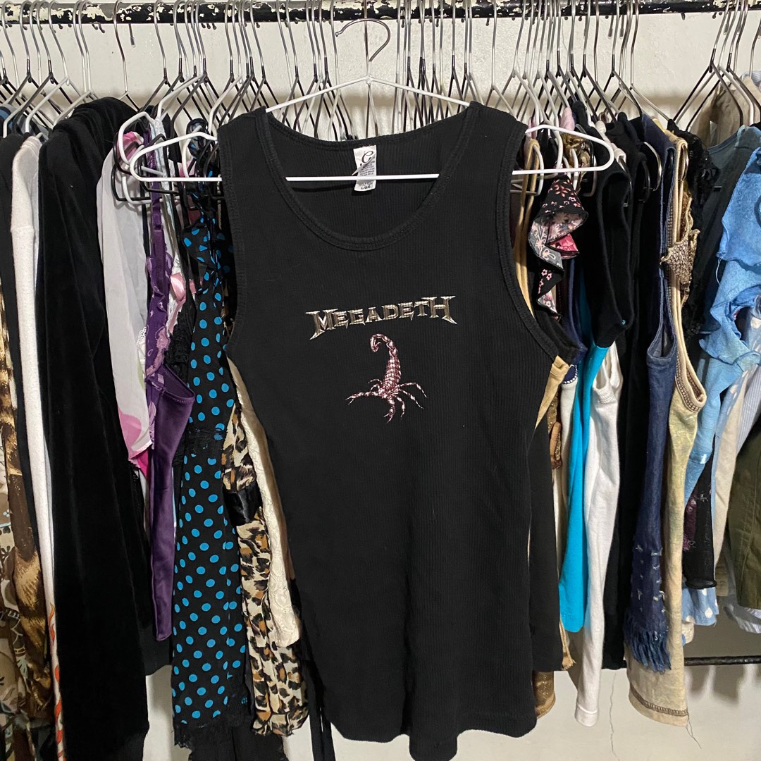 Y2K Megadeth Scorpion Tank Top, Women's Fashion, Tops, Sleeveless on ...