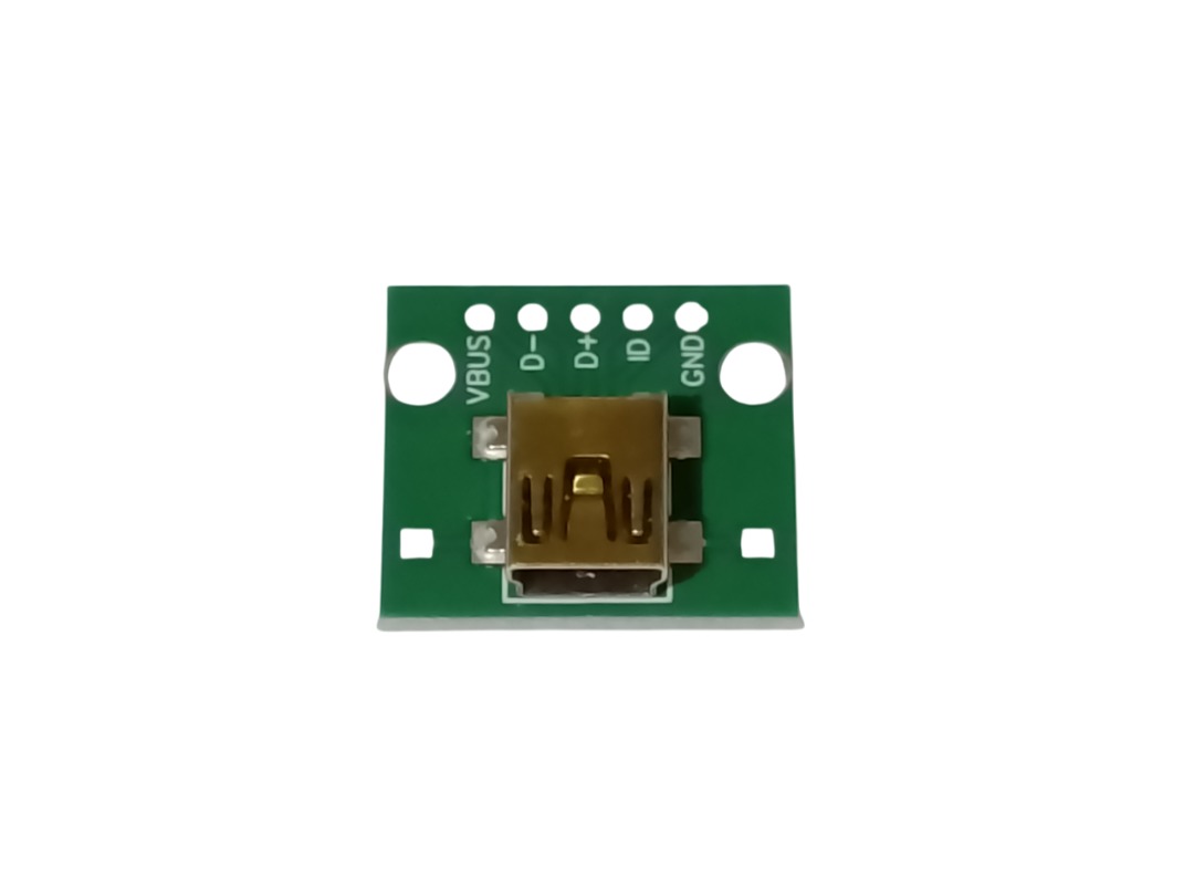 MINI USB to DIP ADAPTER 5-PIN FEMALE CONNECTOR USB-02 TYPE PCB ...